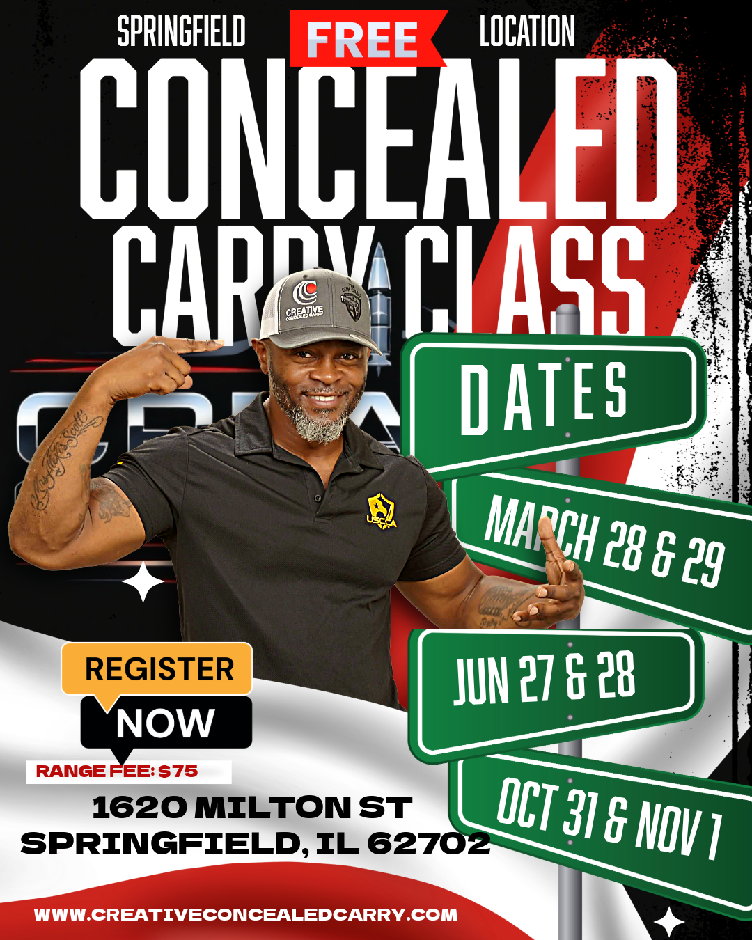 (Springfield Location) Illinois Residents Free Concealed Carry Class ...